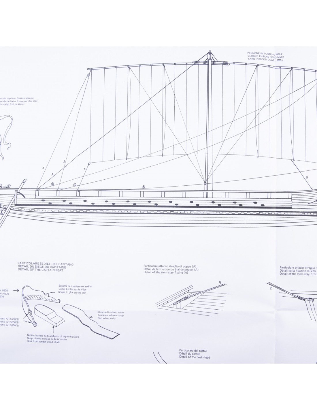 Amati Model - Plan Birème Grecque - Plans de construction