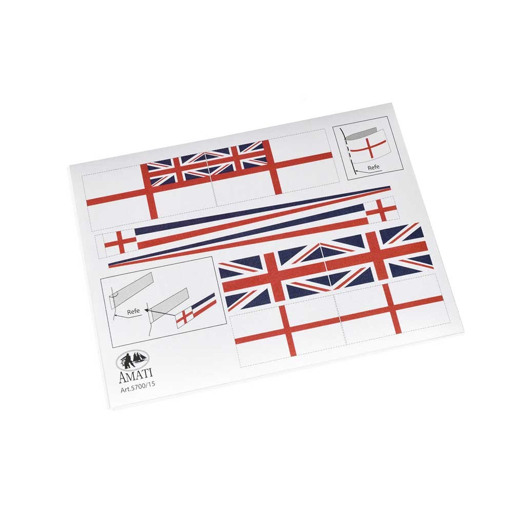 Amati Model - HMS Victory flags - Flags