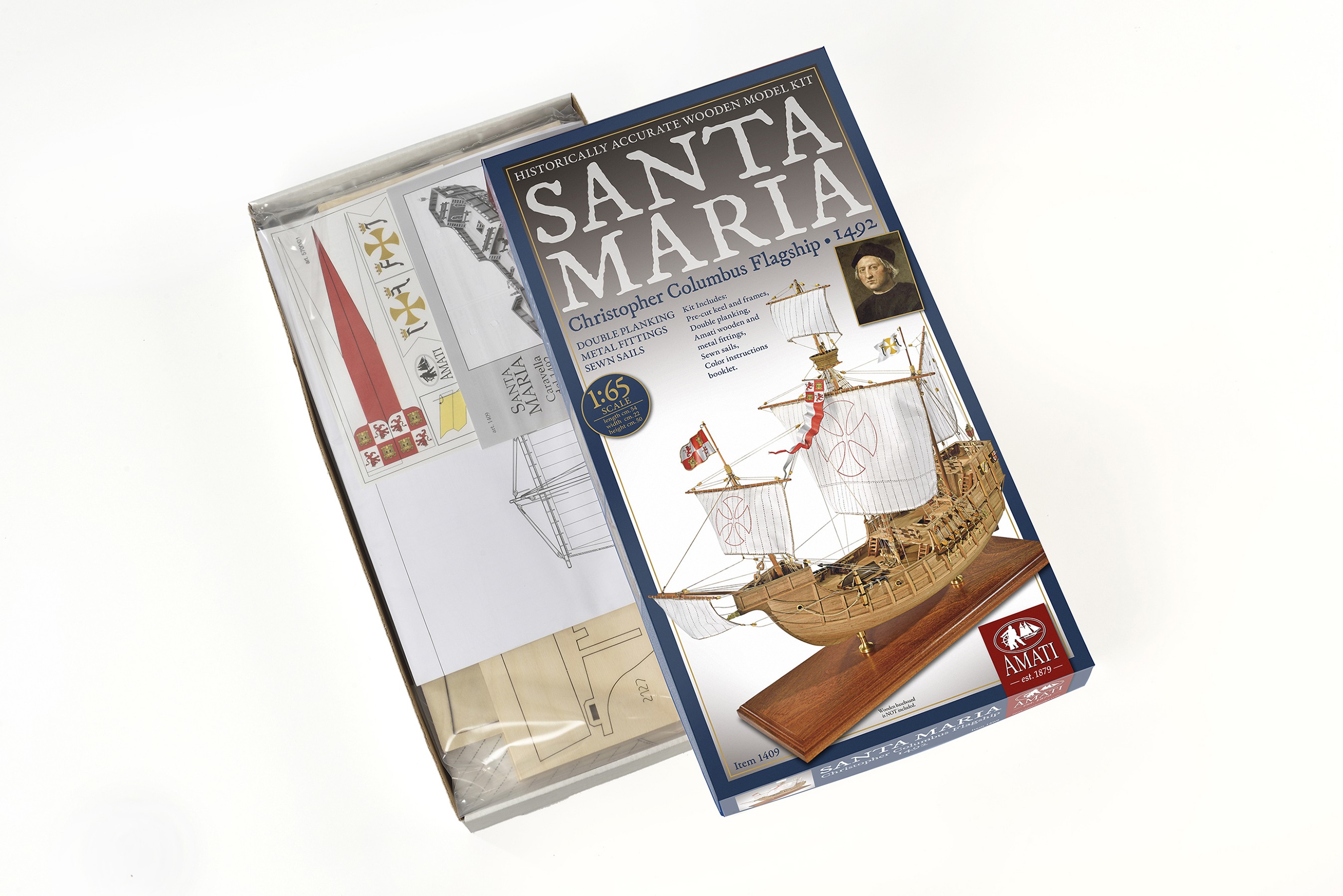 Santa Maria Caravel: Wooden Model Kit (1:65) - Amati Model