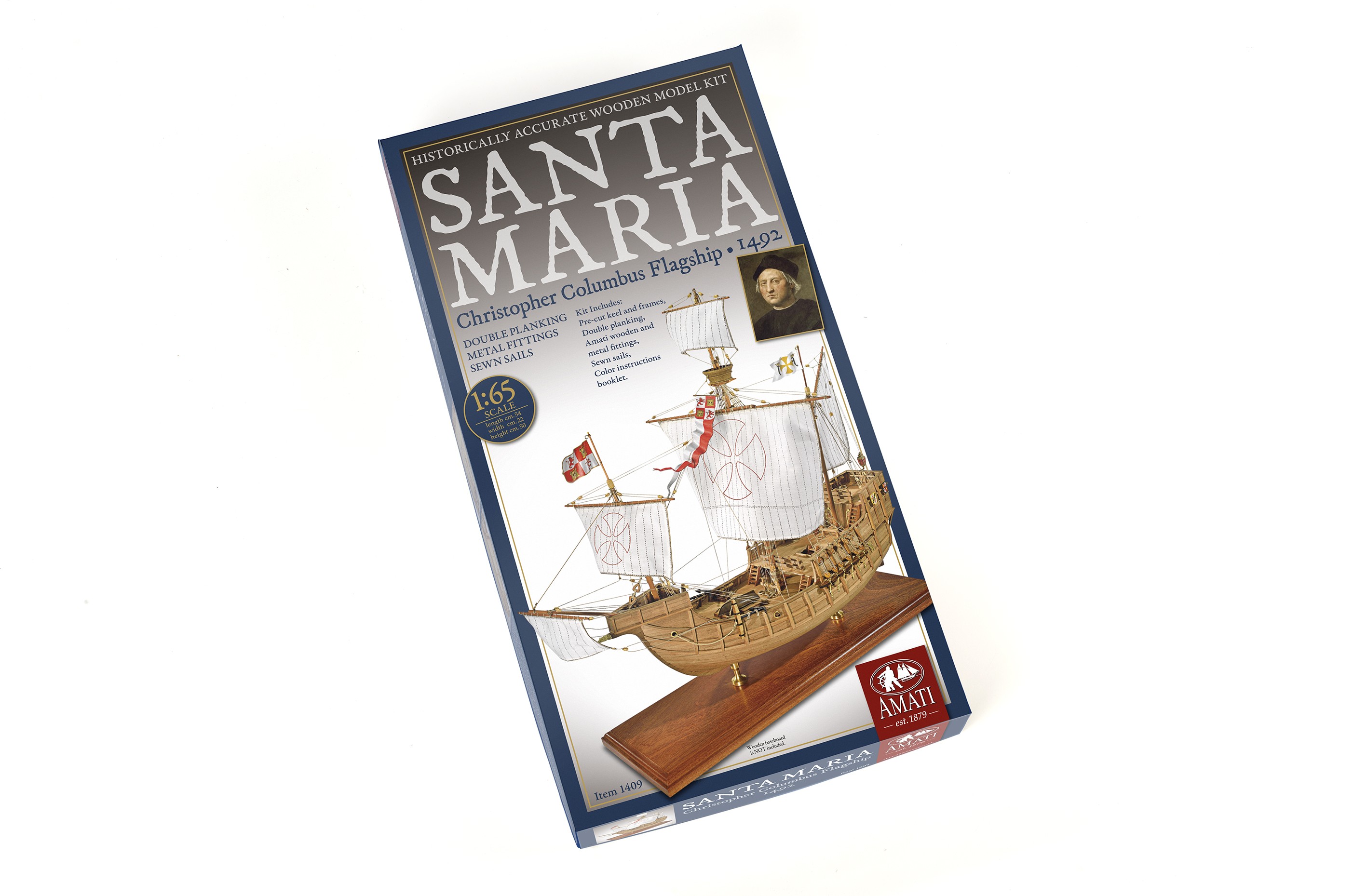 Santa Maria Caravel: Wooden Model Kit (1:65) - Amati Model