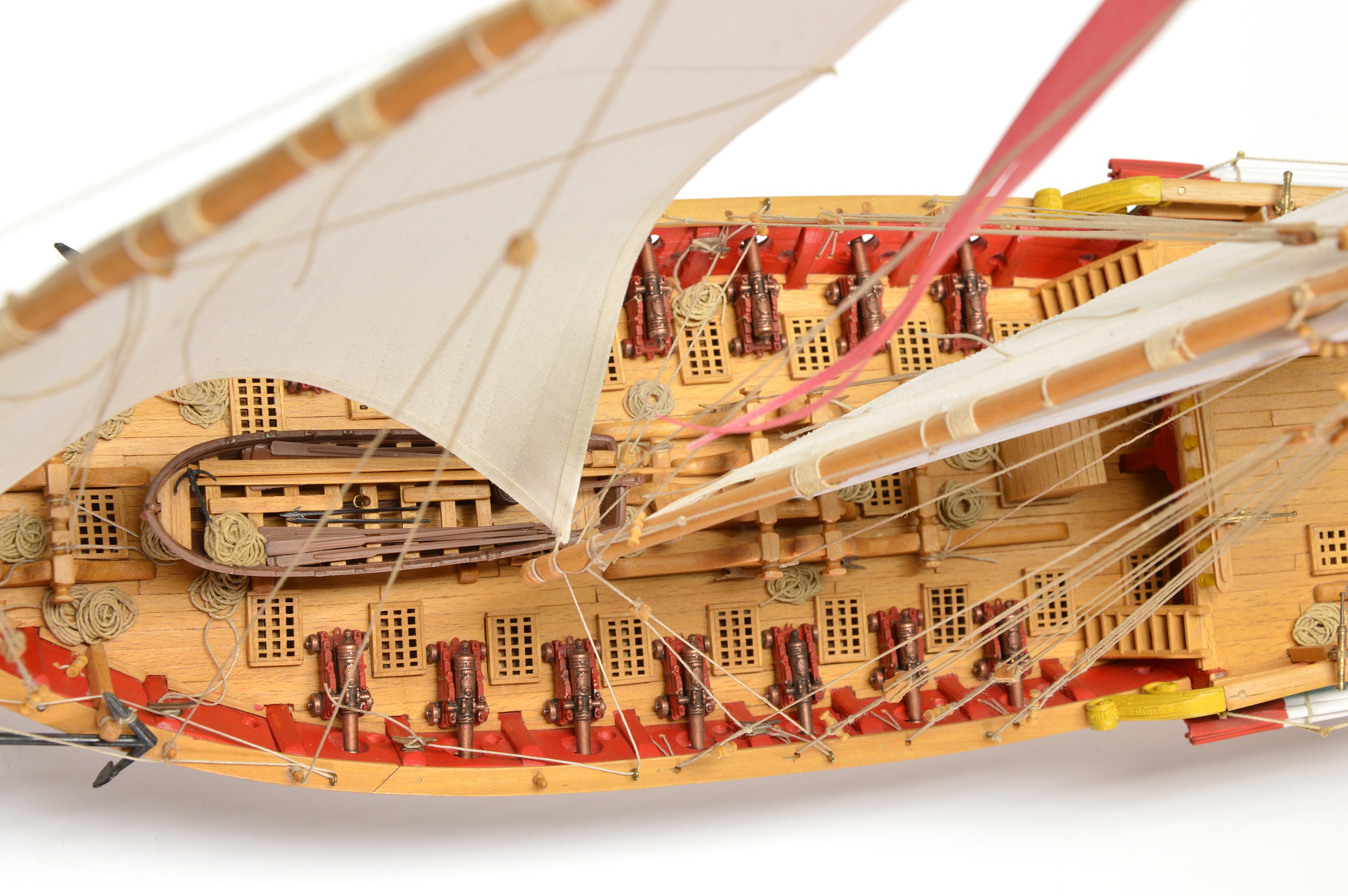 Xebec 1753: Wooden Model Ship Kit (1:60) - Amati Model