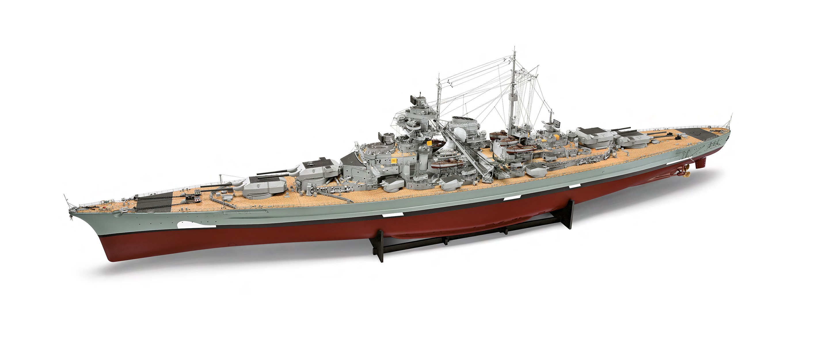 Bismarck Battleship Wooden Model Kit (1:200) - Amati Model