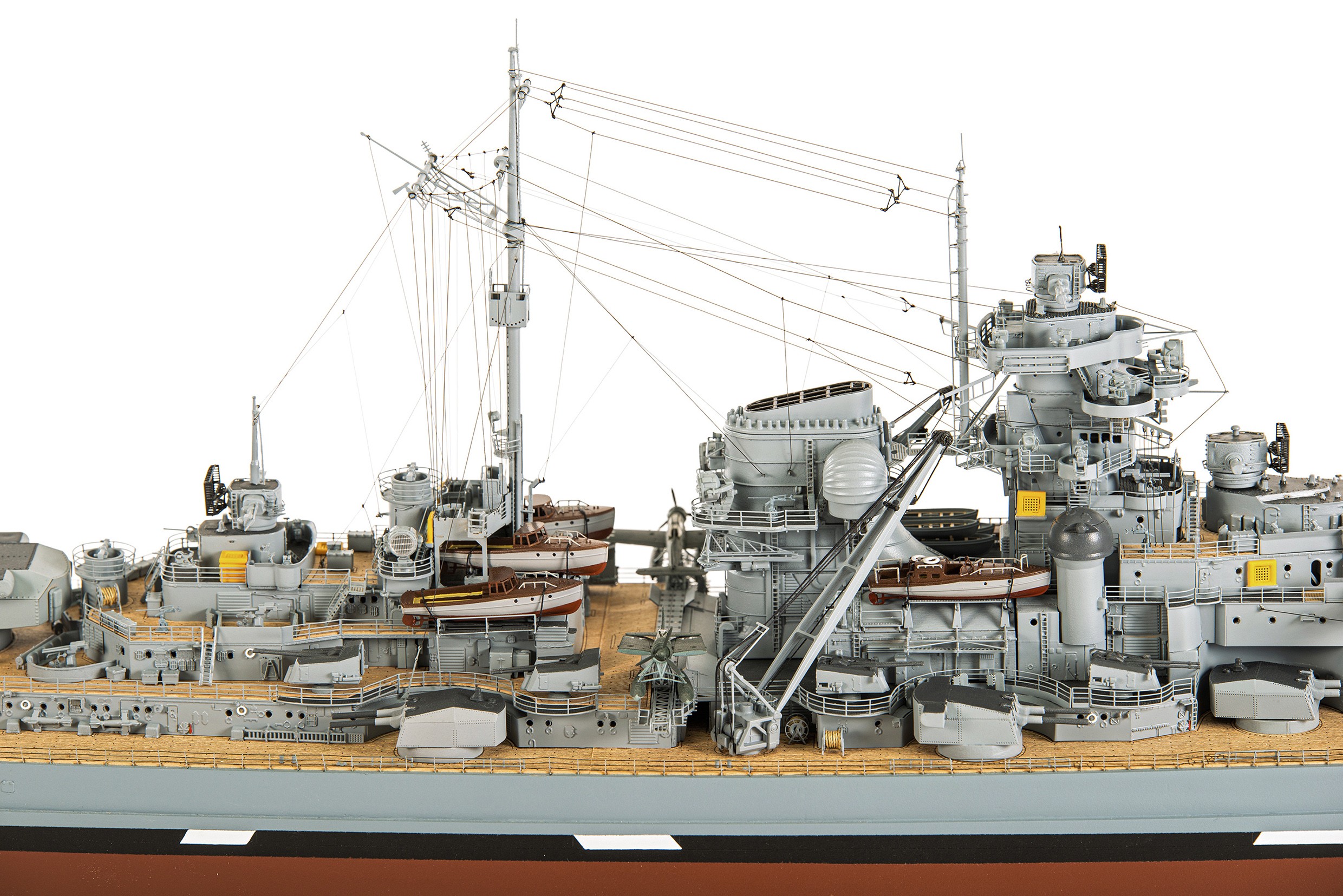 Bismarck Battleship Wooden Model Kit (1:200) - Amati Model